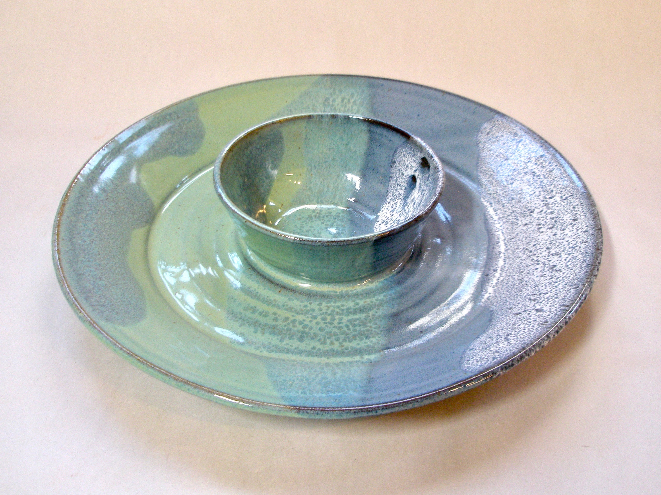 2nd Dip and Chip Platter- Snow Sea | Joy Friedman Pottery